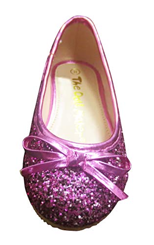 The Doll Maker Glitter Ballet Flat-TD171001B-1 Fuchsia