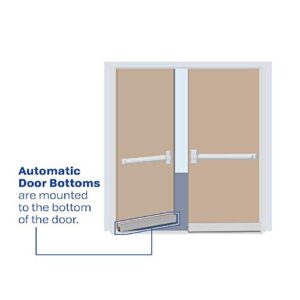 Surface Automatic/Fire Rated/Heavy Duty Door Bottom with Closed Cell Rubber Extrusion (7563CA), SMS #8 x 1-1/2'' Supplied, (29/32'' W x 1-29/32'' H x 48'' L)