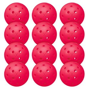 franklin sports outdoor pickleballs - x-40 pickleball balls usa (usapa) approved 12 pack outside pink us open ball