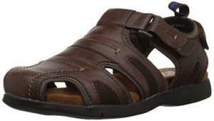 nunn bush men's rio grande closed toe fisherman sandal, tan, 10 w us