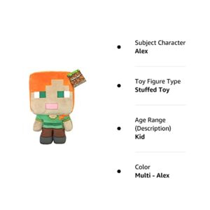 Jay Franco Mojang Minecraft Plush Stuffed Alex Pillow Buddy - Kids Super Soft Polyester Microfiber, 16 inch (Official Product)