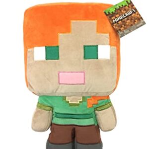 Jay Franco Mojang Minecraft Plush Stuffed Alex Pillow Buddy - Kids Super Soft Polyester Microfiber, 16 inch (Official Product)