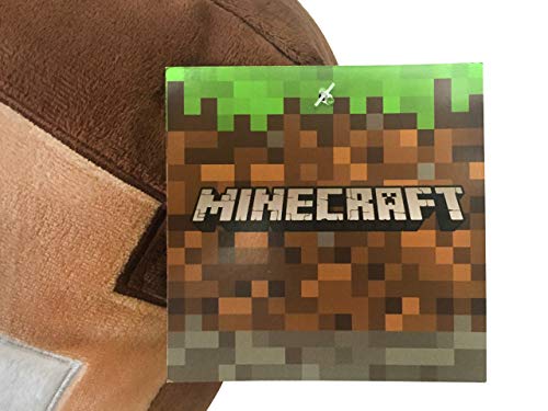 Jay Franco Mojang Minecraft Steve Plush Pillow Buddy - Super Soft Polyester Microfiber, 16 inch (Official Product)