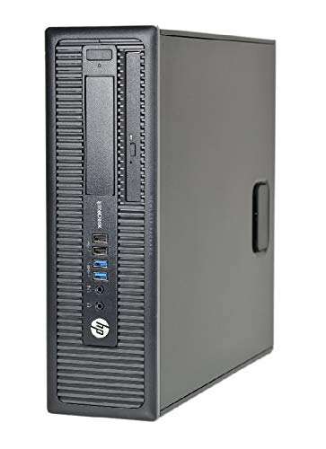 HP ELITEDESK 800 G1 SFF Slim Business Desktop Computer, Intel I54570 3.20 GHz, 8GB RAM, 500GB HDD, DVD, USB 3.0, Windows 10 Pro 64 Bit (Renewed)