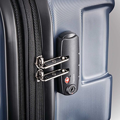 Samsonite Centric Hardside Expandable Luggage with Spinner Wheels, Blue Slate, 3-Piece Set (20/24/28)