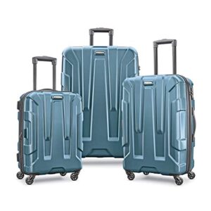 samsonite centric hardside expandable luggage with spinner wheels, teal, 3-piece set (20/24/28)