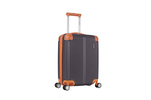 Rockland Berlin Hardside Expandable Spinner Wheel Luggage Set, Charcoal, 3-Piece (20/24/28)