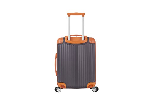 Rockland Berlin Hardside Expandable Spinner Wheel Luggage Set, Charcoal, 3-Piece (20/24/28)