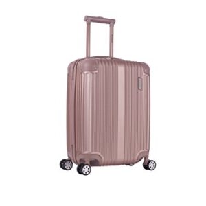 Rockland Berlin Hardside Expandable Spinner Wheel Luggage Set, Rose Gold, 3-Piece (20/24/28)