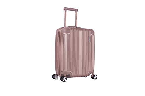 Rockland Berlin Hardside Expandable Spinner Wheel Luggage Set, Rose Gold, 3-Piece (20/24/28)