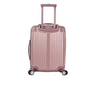 Rockland Berlin Hardside Expandable Spinner Wheel Luggage Set, Rose Gold, 3-Piece (20/24/28)