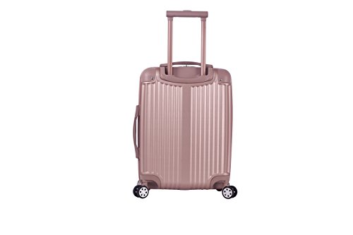 Rockland Berlin Hardside Expandable Spinner Wheel Luggage Set, Rose Gold, 3-Piece (20/24/28)