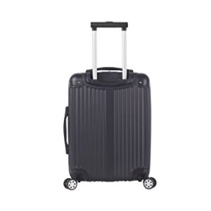 Rockland Berlin Hardside Expandable Spinner Wheel Luggage, Black, 3-Piece Set (20/24/28)