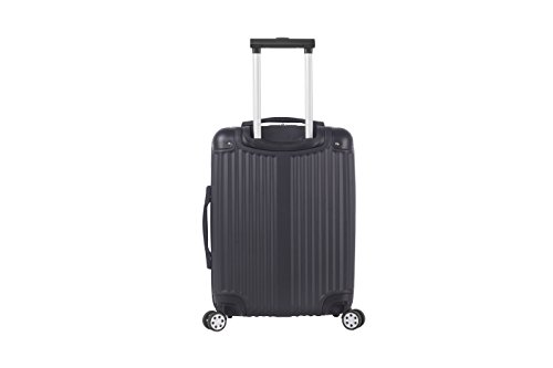 Rockland Berlin Hardside Expandable Spinner Wheel Luggage, Black, 3-Piece Set (20/24/28)