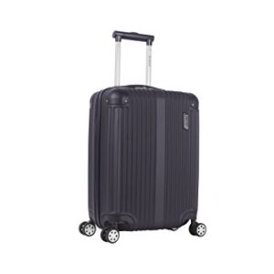 Rockland Berlin Hardside Expandable Spinner Wheel Luggage, Black, 3-Piece Set (20/24/28)