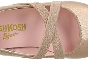 OshKosh B'Gosh Baby-Girl's Flora Ballet Flat, Rose, 7 M US Toddler