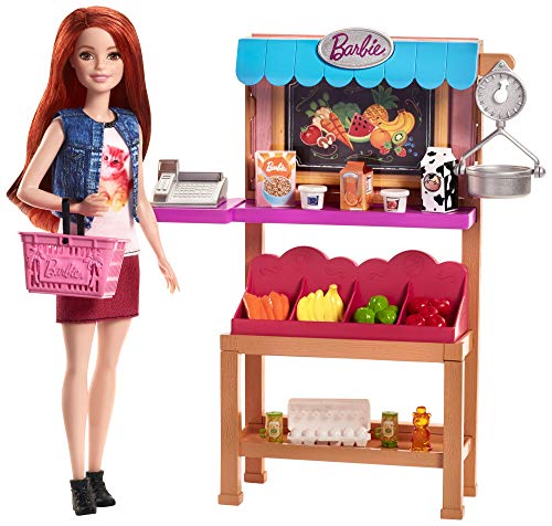 Barbie Grocery Store Playset with Conveyor Belt