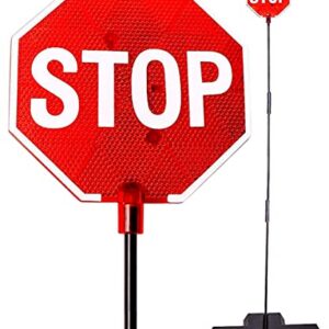 LED Stop Sign Parking Assistant for Garage with Flashing Signal