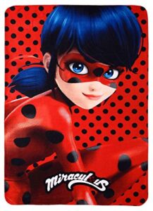 miraculous ladybug kids polar fleece blanket 100 x 150 cm (red_2)