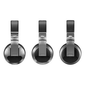 Pioneer DJ HDJ-X5-S - Closed-back Circumaural DJ Headphones with 40mm Drivers, with 5Hz-30kHz Frequency Range, Detachable Cable, and Carry Pouch - Silver