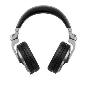 Pioneer DJ HDJ-X7-S - Closed-back Circumaural DJ Headphones with 50mm Drivers, with 5Hz-30kHz Frequency Range, Detachable Cable, and Carry Pouch - Silver