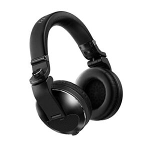 pioneer dj hdj-x10-k - closed-back circumaural dj headphones with 50mm drivers, with 5hz-40khz frequency range, detachable cable, and carrying case - black