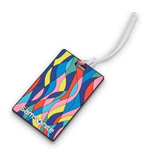 samsonite designer luggage id tag, vectorfunk, one size