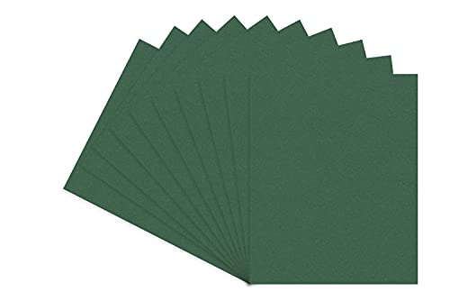 Hunter Green 5x7 Backing Board - Uncut Photo Mat Board (10-Sheets)