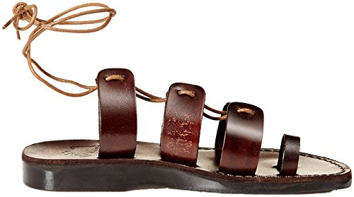 Deborah - Leather Lace Up Sandal - Brown