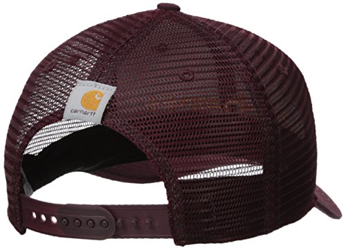 Carhartt Men's Canvas Mesh-Back Logo Graphic Cap, Port Closeout, OFA