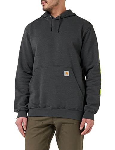 Carhartt Men's Loose Fit Midweight Sweatshirt, Carbon Heather, XX-Large Tall