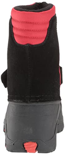 totes Boy's Unisex Kids Bradley Snow Winter Boots, Black/Red, 11 Little