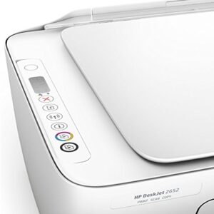 HP DeskJet 2652 All-in-One Printer in White (Renewed)