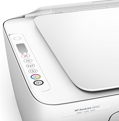 HP DeskJet 2652 All-in-One Printer in White (Renewed)