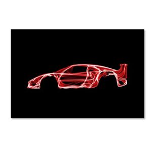 ferrari f40 by octavian mielu, 12x19-inch canvas wall art