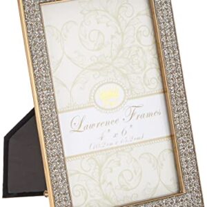 Lawrence Frames Lawrence Royal Designs 4x6 Turner Gold and Glitter Metal Picture Frame