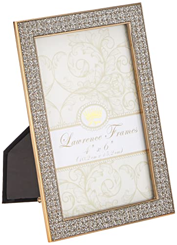 Lawrence Frames Lawrence Royal Designs 4x6 Turner Gold and Glitter Metal Picture Frame