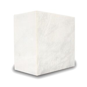 taj mahal marble memorial urn for display or burial, urn vault - large - holds up to 200 cubic inches of ashes - taj mahal white cremation urn for adult ashes