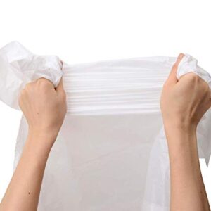 8 Gallon Medium Trash Bags White Kitchen Garbage Bags Plastic Wastebasket Trash Can Liners for Home and Office Bins, 200 Count