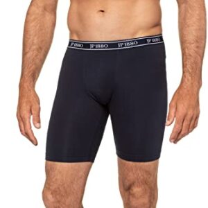 JP 1880 Menswear Big & Tall Plus Size L-8XL Stretch Cotton Long Leg Boxer Briefs Navy Blue 54/56 711242 70