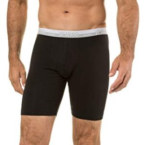 JP 1880 Menswear Big & Tall Plus Size L-8XL Stretch Cotton Long Leg Boxer Briefs Black 50/52 711242 10