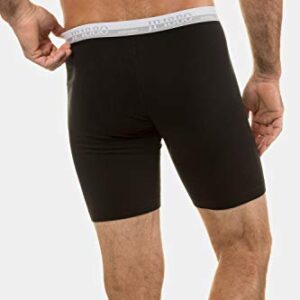 JP 1880 Menswear Big & Tall Plus Size L-8XL Stretch Cotton Long Leg Boxer Briefs Black 50/52 711242 10