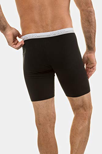 JP 1880 Menswear Big & Tall Plus Size L-8XL Stretch Cotton Long Leg Boxer Briefs Black 50/52 711242 10