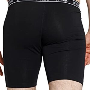 JP 1880 Menswear Big & Tall Plus Size L-8XL Stretch Cotton Long Leg Boxer Briefs Black 50/52 711242 10