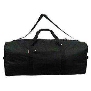 Heavy Duty Cargo Duffel Large Sport Gear Drum Set Equipment Hardware Travel Bag Rooftop Rack Bag (24" x 12" x 12", Black)