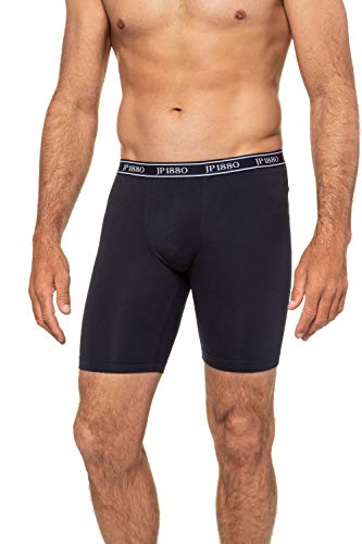 JP 1880 Menswear Big & Tall Plus Size L-8XL Stretch Cotton Long Leg Boxer Briefs Navy Blue 46/48 711242 70