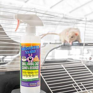 Amazing Small Animal Cage Cleaner, Just Spray/Wipe, Easily Removes Messes & Odors - Hamster Cages, Mice, Rat Cage, Guinea Pig Cage, Rabbit Cage, Ferret Cage, Dog Cage - USA Made