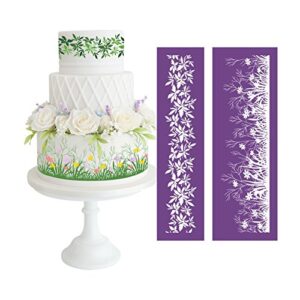 ak art kitchenware grass cake mesh stencils royal icing lace mat fondant molds cake decorating tools cake stencils pastry tools bakeware art decor stencils food decorating stencils mst-26