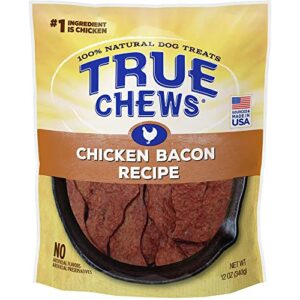 blue buffalo true chews natural dog treats, chicken bacon recipe 12 oz bag