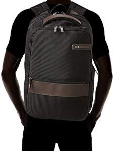 Samsonite Kombi Business Backpack, Black/Brown, 16.25 x 10.5 x 5-Inch